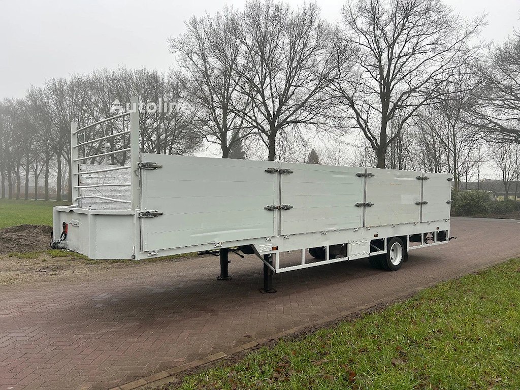Veldhuizen BE flatbed semi-trailer / Dhollandia tail lift poluprikolica sa ravnom platformom