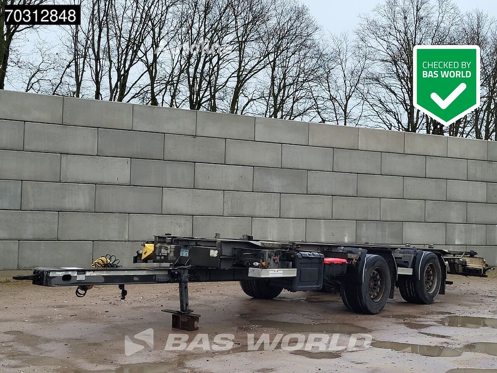 HW HWZCB1878 2 axles BDF Tandem prikolica za kontejnere