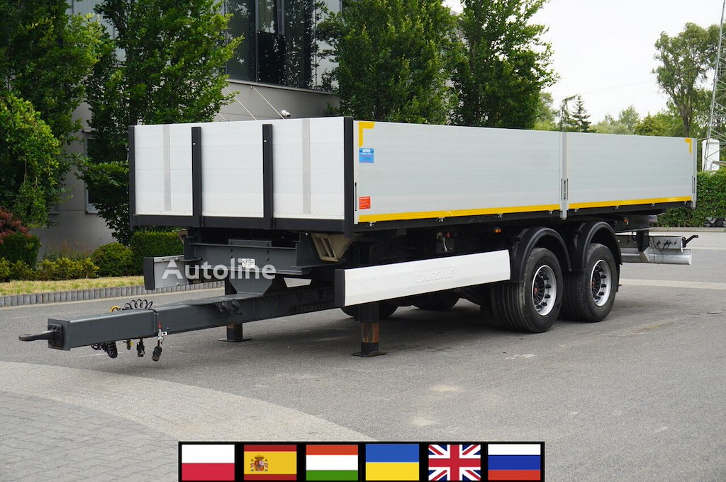 Nova Krone construction trailer / Flatbed 18 pallets / NEW SUPERSTRUCTURE / prikolica sa ravnom platformom
