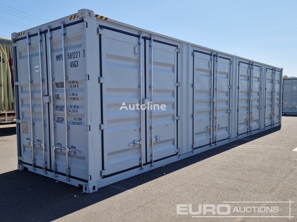 Prodaje se 40' HC Container, One Side 4 Doors, One End Door kontejner 40 stopa na aukciji
