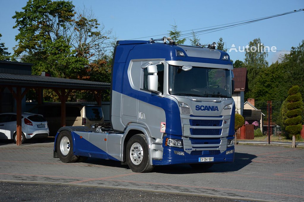 Scania R500 / 2018r / Bez EGR / Hydraulika HYVA / Na poduszkach /Klima tegljač