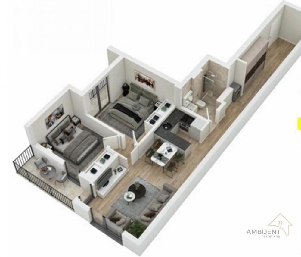 Trosoban stan na prodaju, 70m2, 244.324€