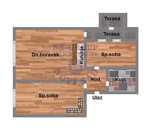Dvoiposoban stan na prodaju, 53m2, 151.410€
