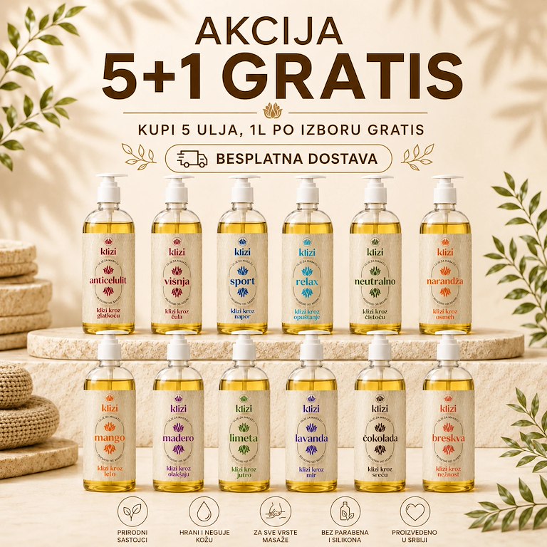 KLIZI PRO Paket: 5+1L ULJA GRATIS