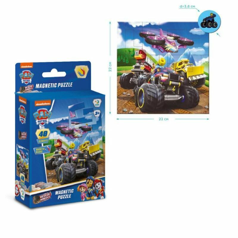 MAGNETNE PUZZLE PATROLNE SAPE VOZILA 40PCS 200650