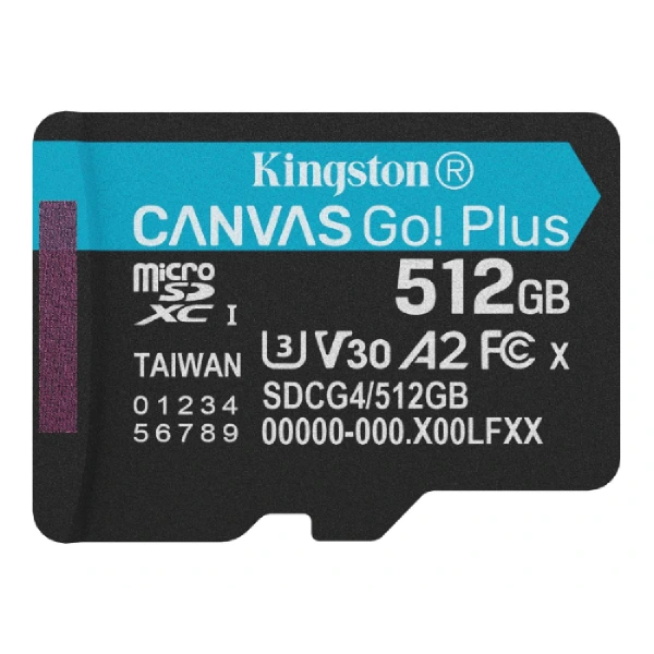 Kingston 512GB microSDXC Canvas Go Plus Gen4 memorijska kartica SDCG4/512GBSP