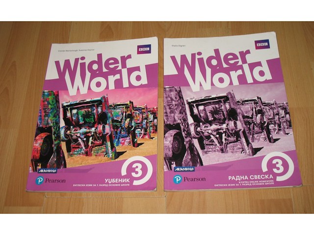 7. WIDER WORLD 3 UDZBENIK + RADNA SVESKA ENGLESKI