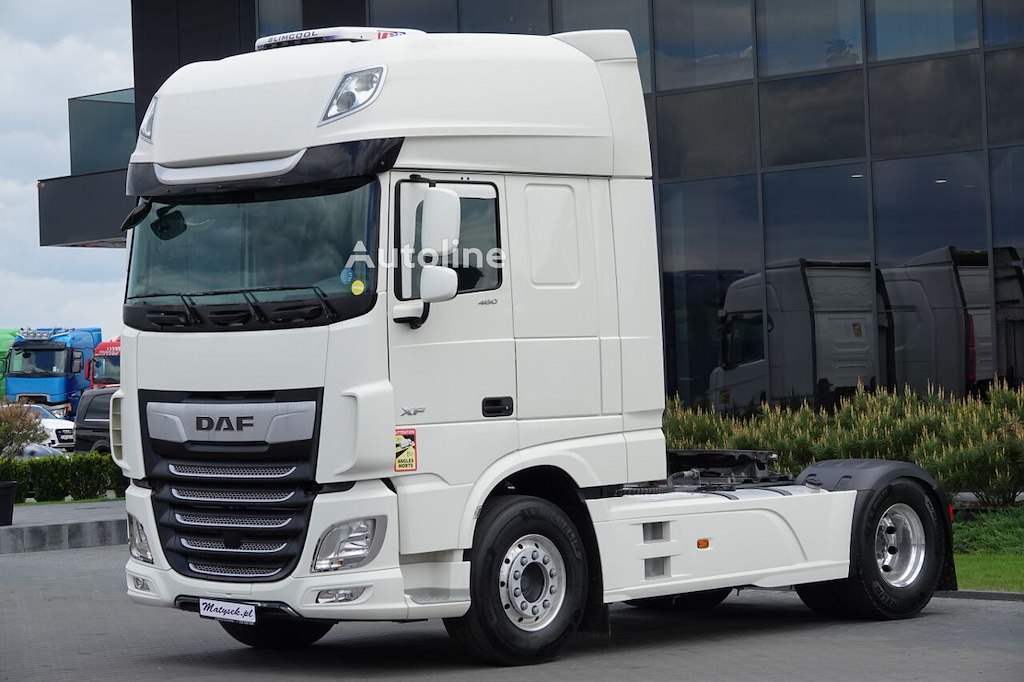 DAF XF 480 / I-PARK COOL / HYDRAULIKA DWUOBWODOWA / ALUFELGI / SSC / tegljač