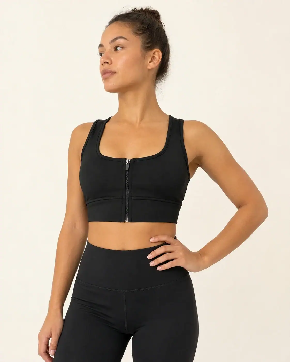 Shape Zip Top – Black