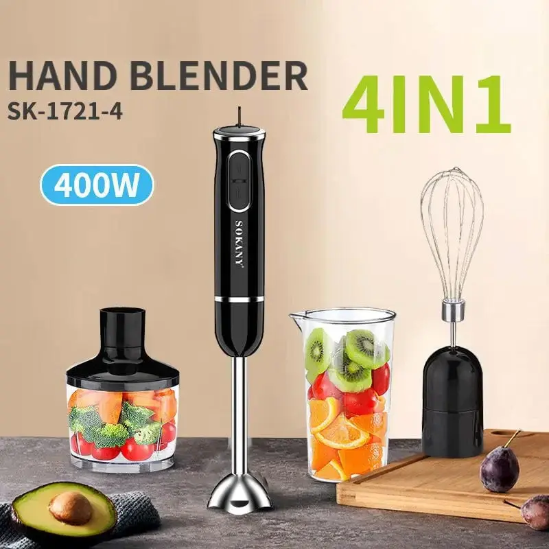 Sokany 4u1 blender set 400W sa seckalicom