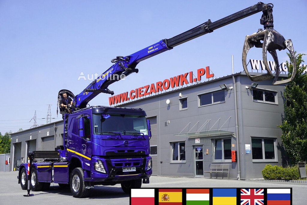 Volvo FMX 540 Forestal tractor / 6x6 / Palfinger Epsilon S300L98 crane tegljač