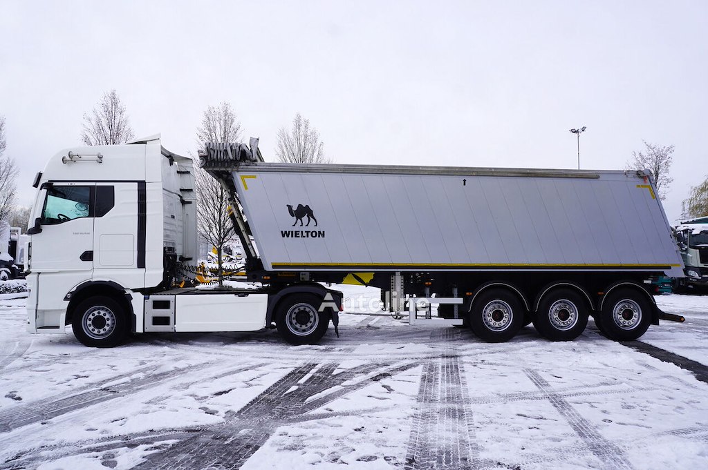 MAN TGX 18.510 4×2 tractor unit / Sleeper cab / 2023 / Wielton NW-3 tegljač + poluprikolica kipera
