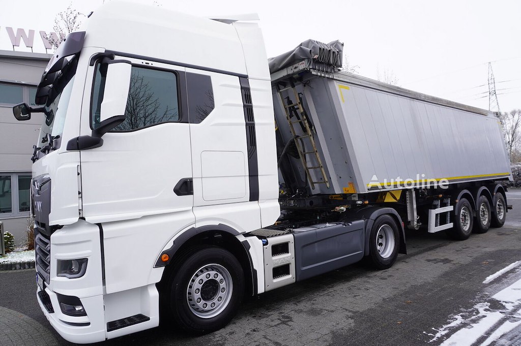 MAN TGX 18.510 4×2 tractor unit / Sleeper cab / 2023 / Wielton NW-3 tegljač + poluprikolica kipera