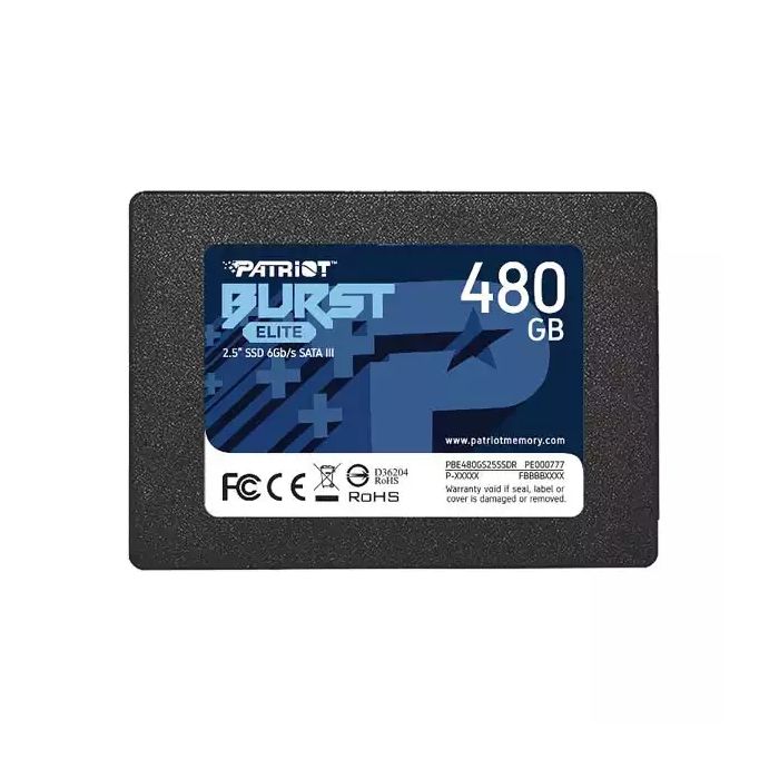 SSD 2.5 SATA3 6Gb/s 480GB Patriot Burst Elite 450MBs/320MBs PBE480GS25SSDR