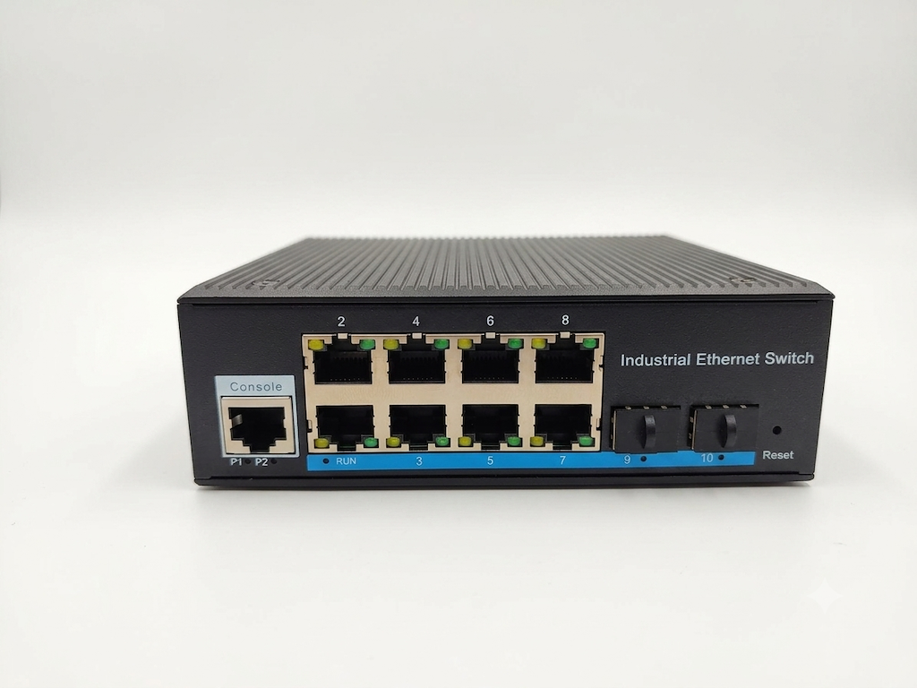Exelink ISG2510P upravljivi industrijski switch 8*10/100/1000 Base-T ports (POE/POE+) 2*1000 Base-X SFP porta