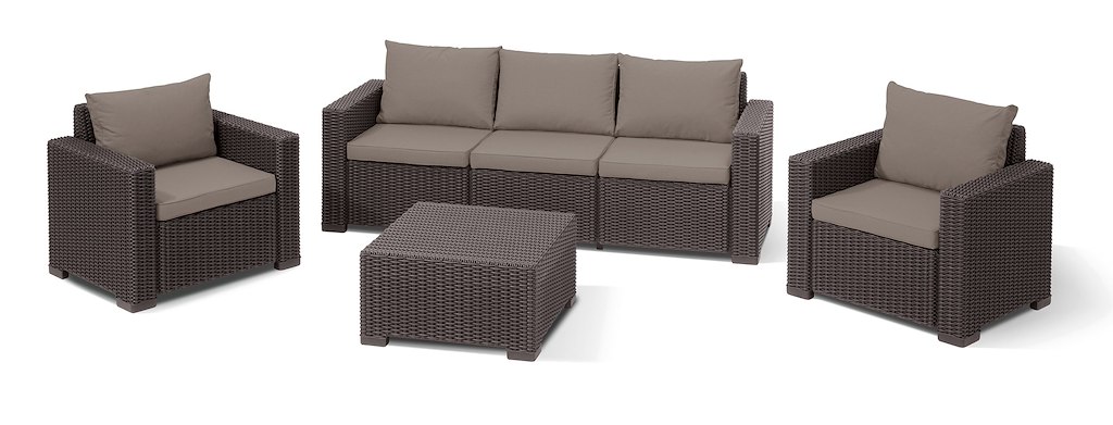 CURVER Baštenski set California 3 seater, Pe-ratan