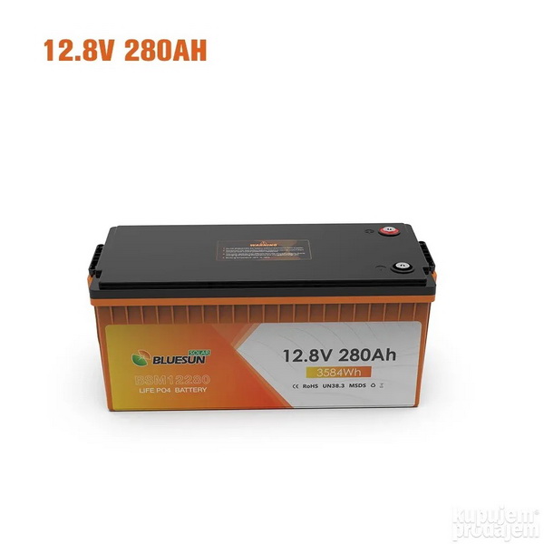 LiFePO4 Baterija 12,8V 280Ah 3584Wh – BSM12208