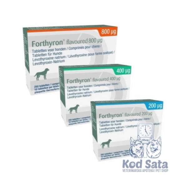 Dechra Forthyron Flavour, Tablete za Pse Sa Hipotireozom