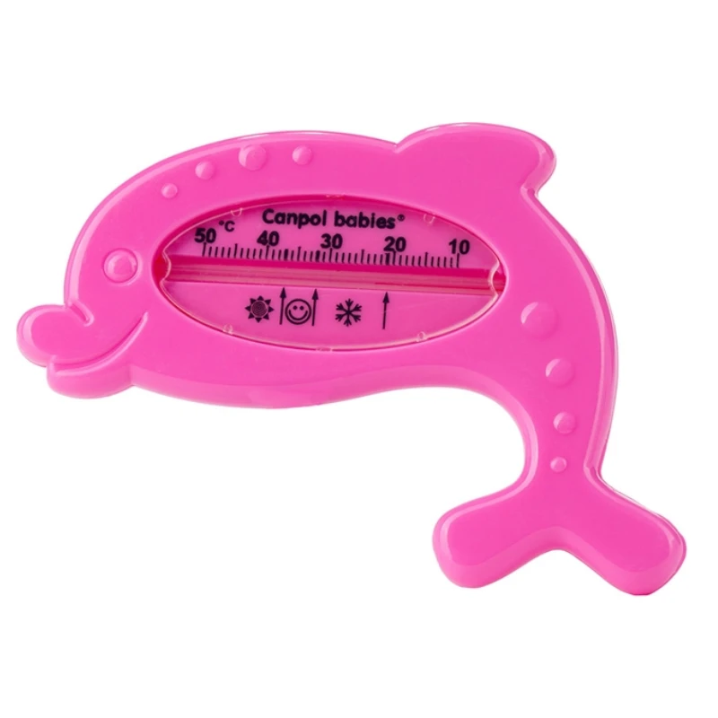 Canpol Babies termometar za kupanje Delfin, Roze