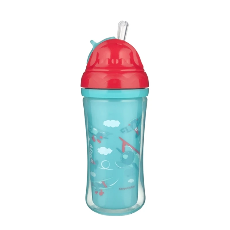 Canpol Babies šolja sa slamčicom 260ml, Planes 12m+