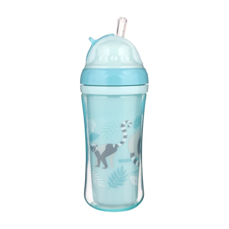 Canpol Babies šolja sa slamčicom 260ml, Lemur 12m+