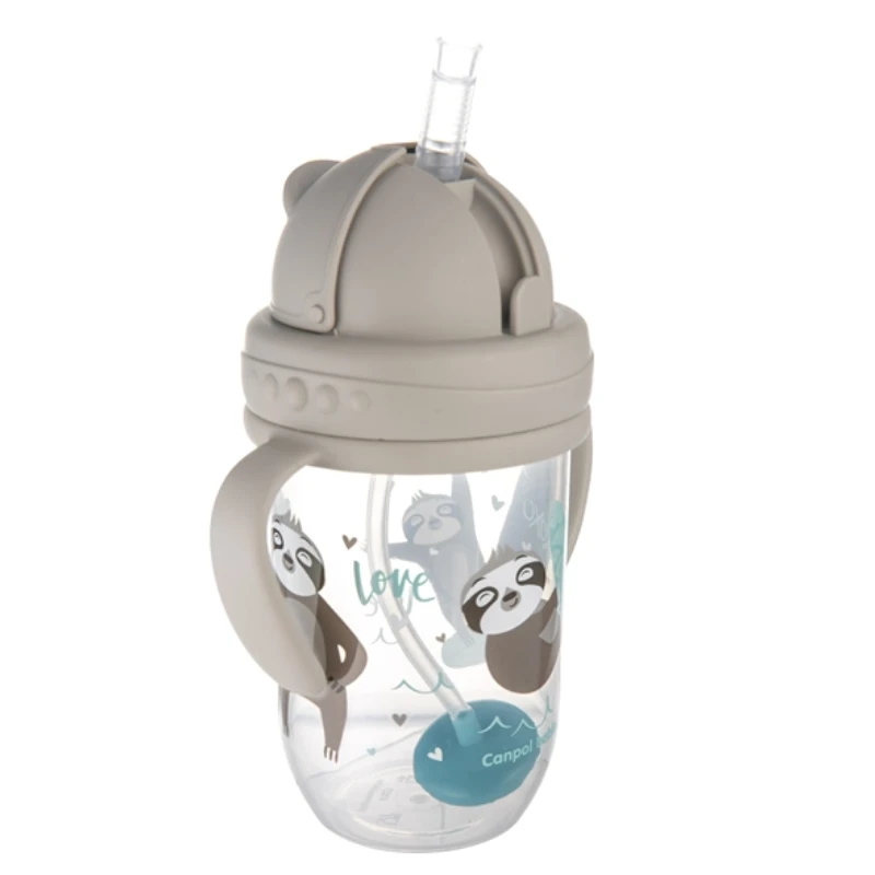 Canpol Babies sportska šolja Exotic Animals, Grey