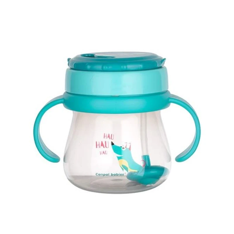 Canpol Babies šolja sa slamčicom 250ml, Dog