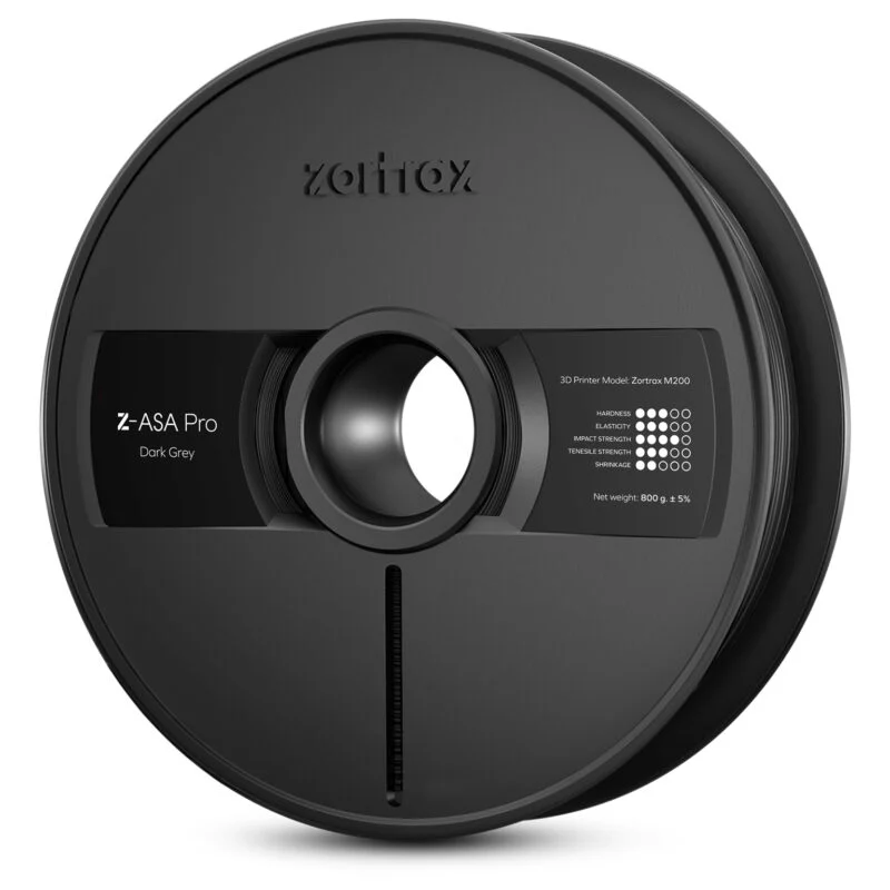 Zortrax Z-ASA Pro 1,75mm 800g TAMNO SIVA (DARK GRAY)