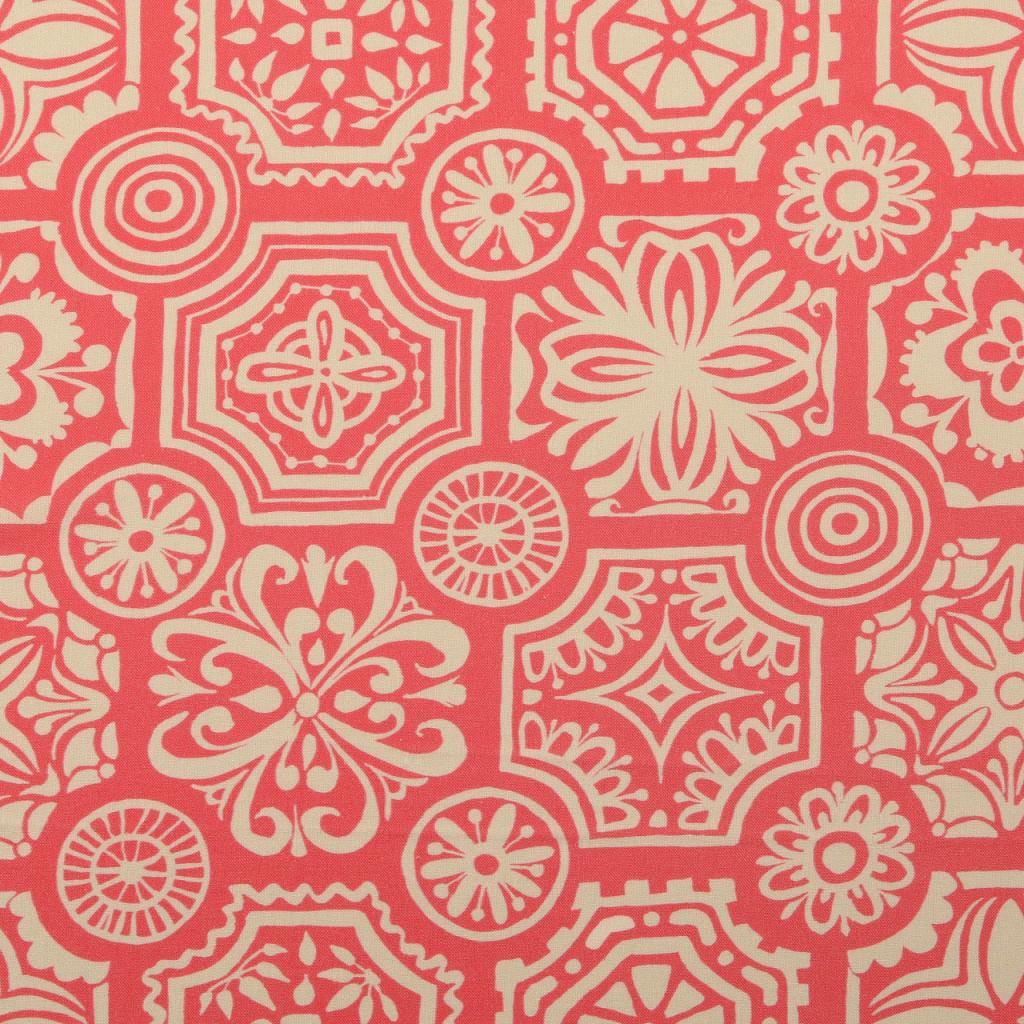 Puplin Mediteranski ornament | roze | digitalna štampa | 100%CO