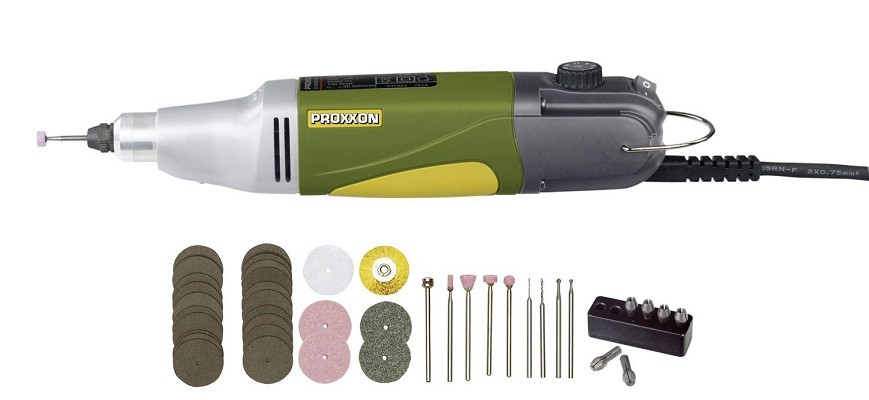 Proxxon set sa 34 alata i precizna bušilica/brusilica IBS/E 100W 220-240V