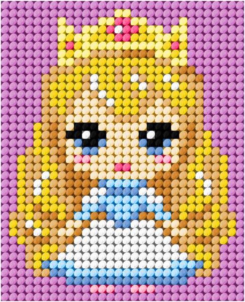 Goblen set Princeza | 17x20,5cm