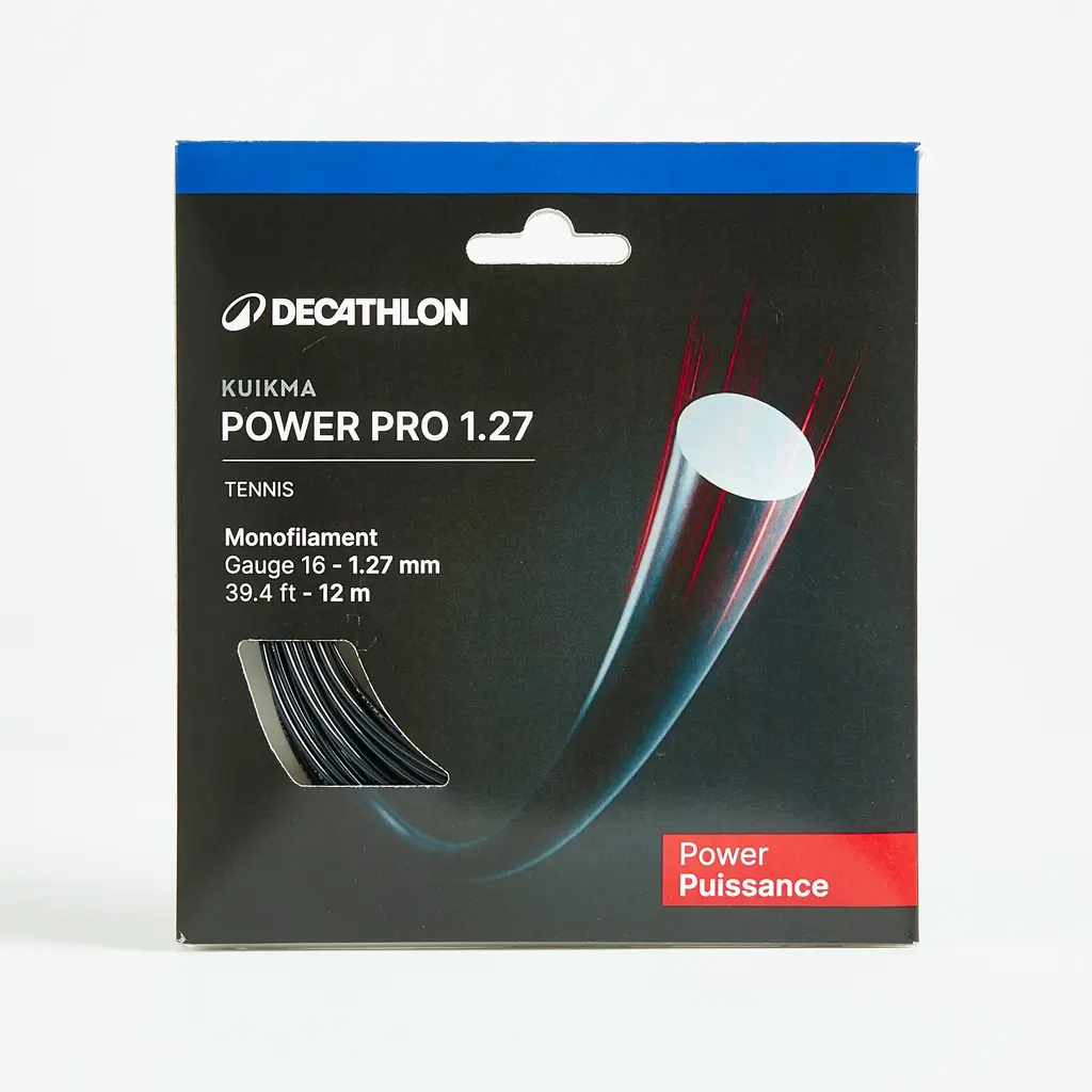 ŽICE ZA TENISKI REKET TA 990 POWER JEDNOSTRUKE PREČNIKA 1,27 mm - CRNE