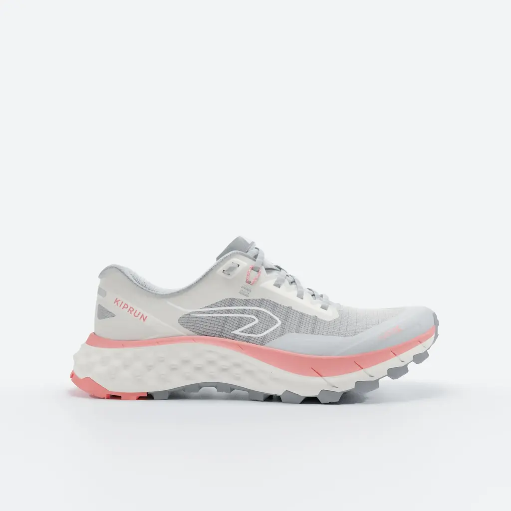 Patike za trail trčanje Kiprun MT Cushion 2 ženske - sivo/roze