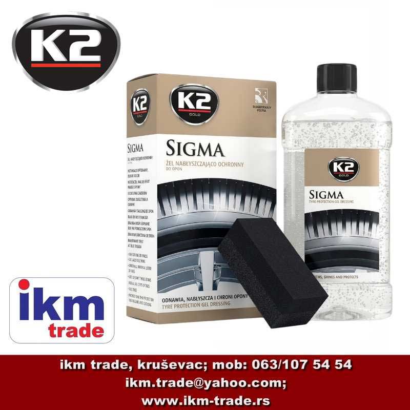 K2 SIGMA – gel za gume 500ml