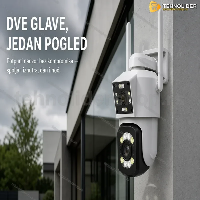 PTZ kamera sa dve glave 20Mpx WiFi IP za video nadzor