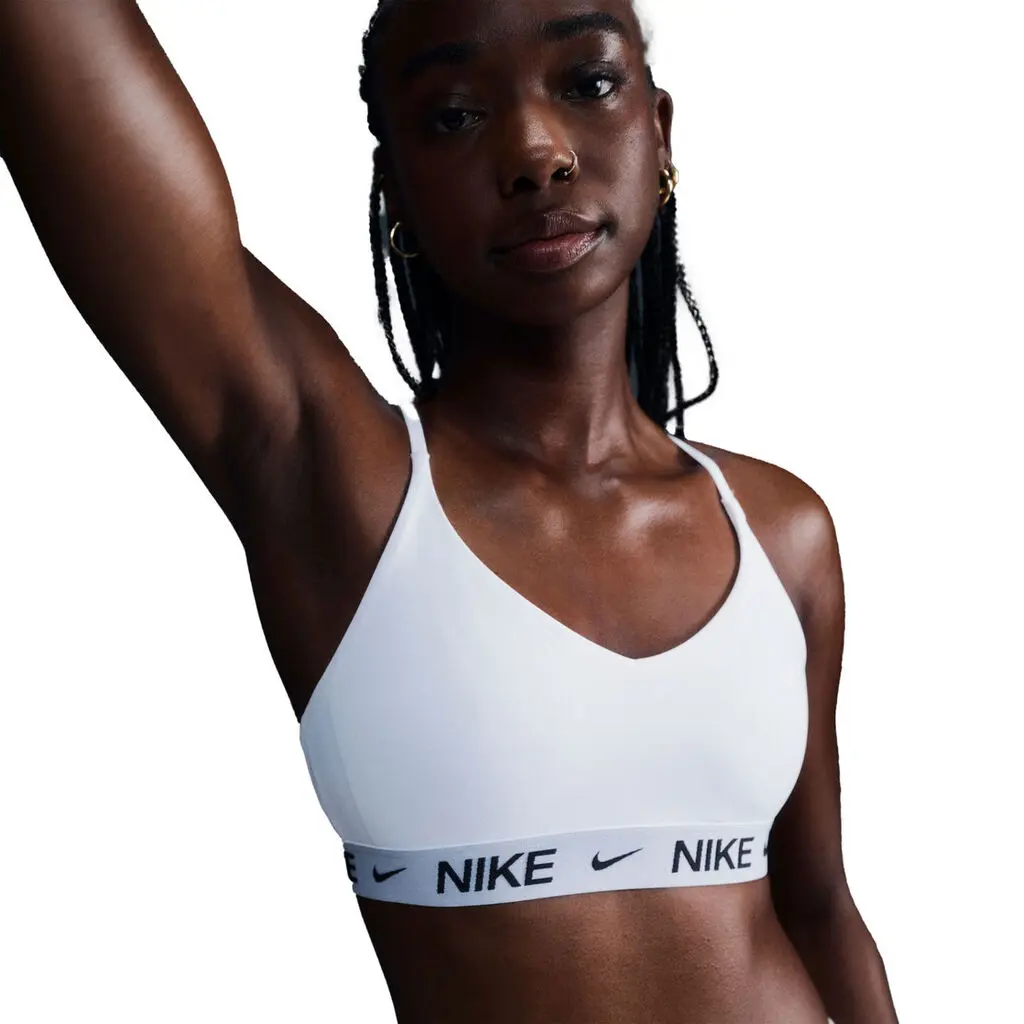 Nike Ženski sportski top Indy Low Support Padded FD1062, Beli