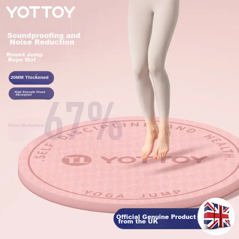 Yottoy Prostirka za jogu, 64 cm, Roze