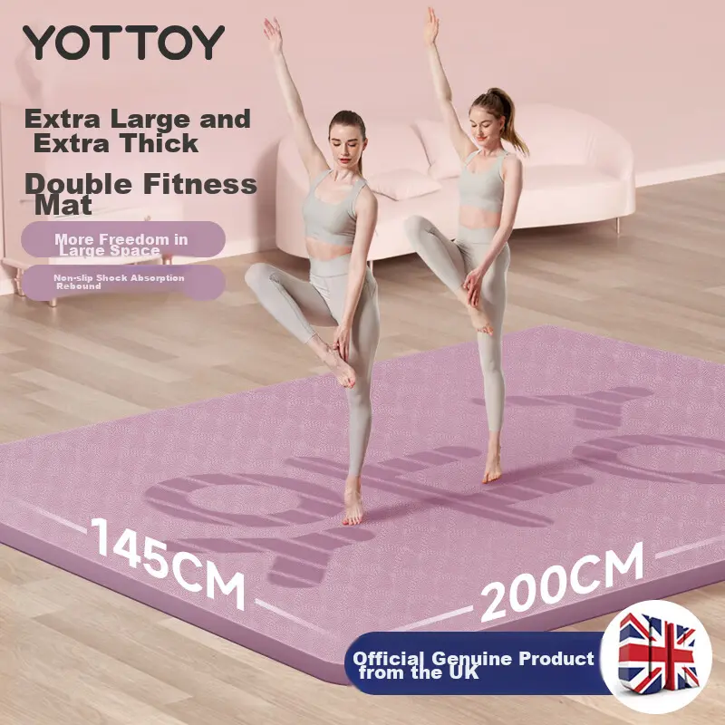 Yottoy Prostirka za jogu, 200x145cm, Ljubičasta