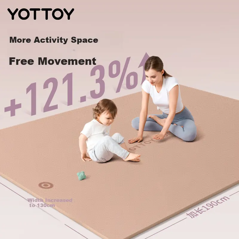 Yottoy Podloga za trening, 190x130cm, Roze