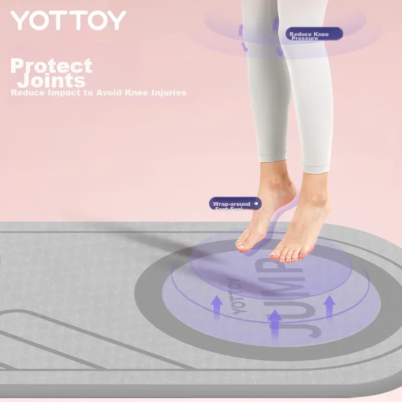 Yottoy Prostirka za jogu, 142x64cm, Siva