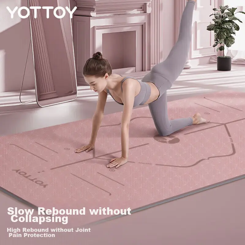Yottoy Prostirka za jogu, 185x80cm, Roze