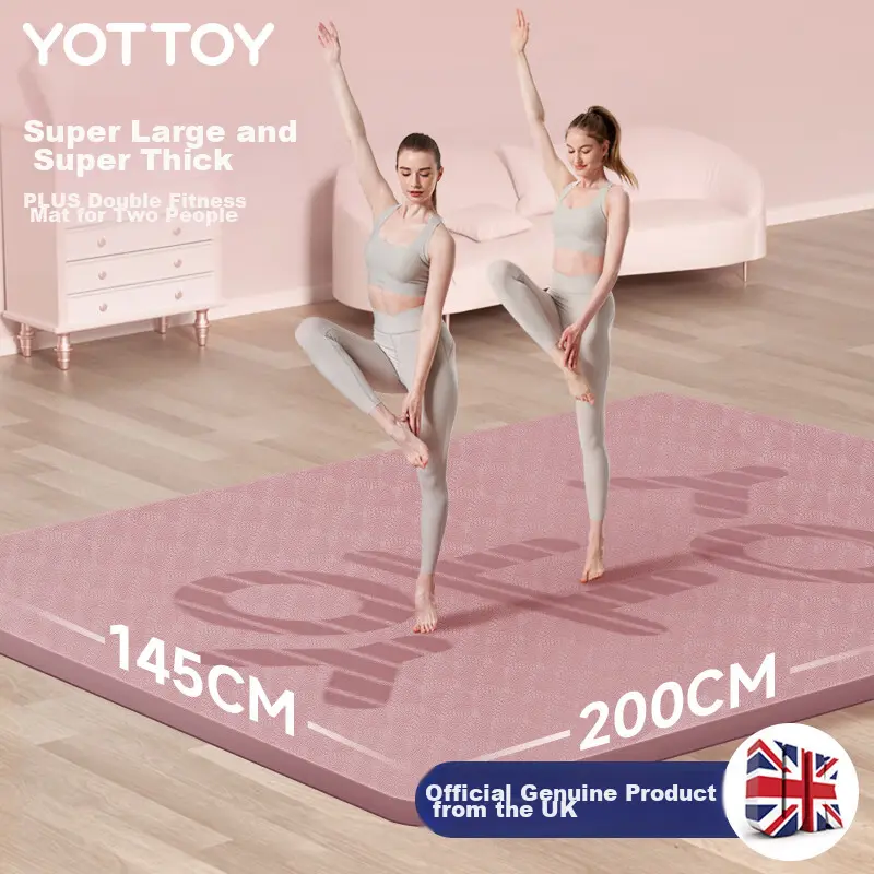 Yottoy Prostirka za jogu, 200x145cm, Roze
