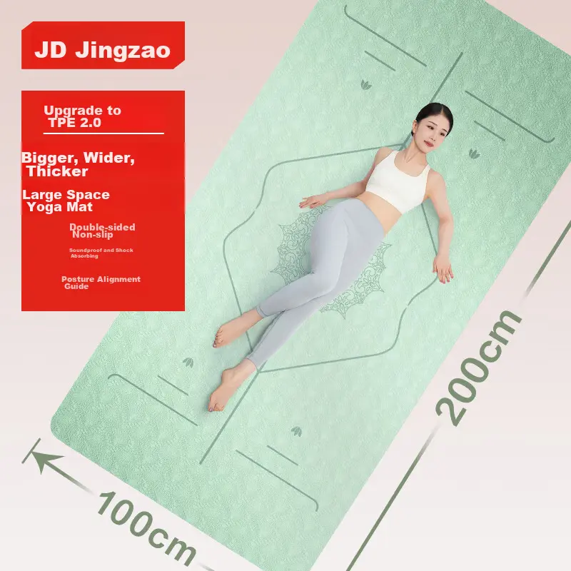 JD Original Prostirka za jogu, 200x100cm, Zelena