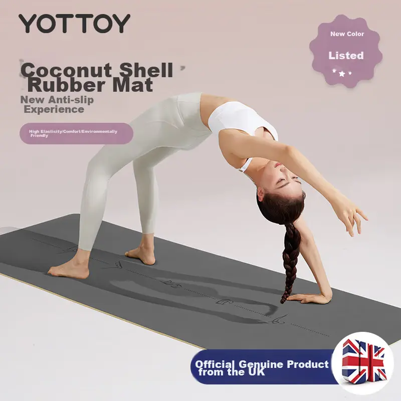 Yottoy Prostirka za jogu, 183x68cm, Siva