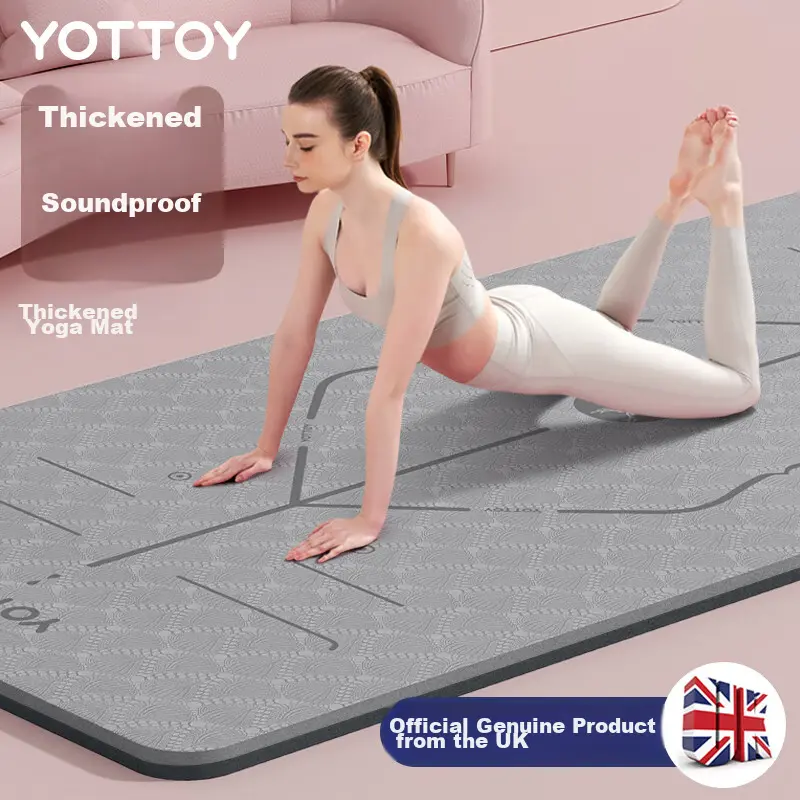 Yottoy Prostirka za jogu, 185x80cm, Siva