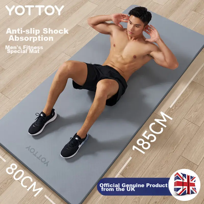 Yottoy Prostirka za jogu, 185x80cm, Siva