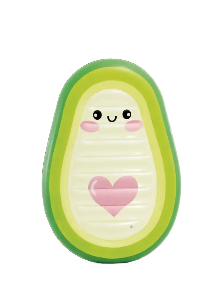 INTEX Dušek za vodu na naduvavanje Avocado buddy, Zeleni, 165x114x23