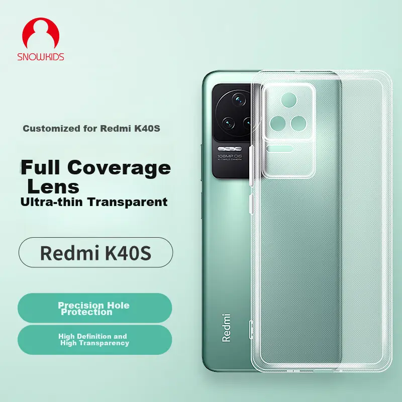 Snowkids Maska za mobilni telefon Redmi K40S, Providna