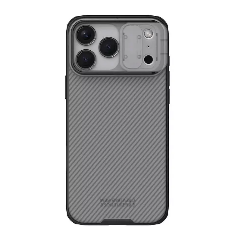 Maska za iPhone 17 Pro Max Nillkin CamShield Pro transparent crna