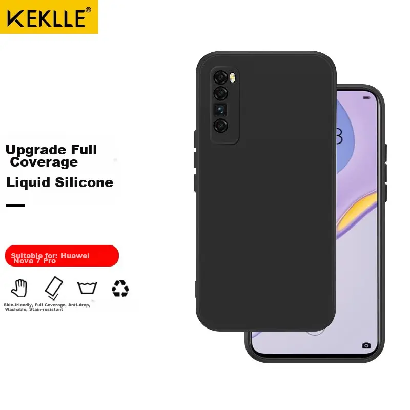 Keklle Maska za mobilni telefon Huawei Nova 7 Pro, Crna
